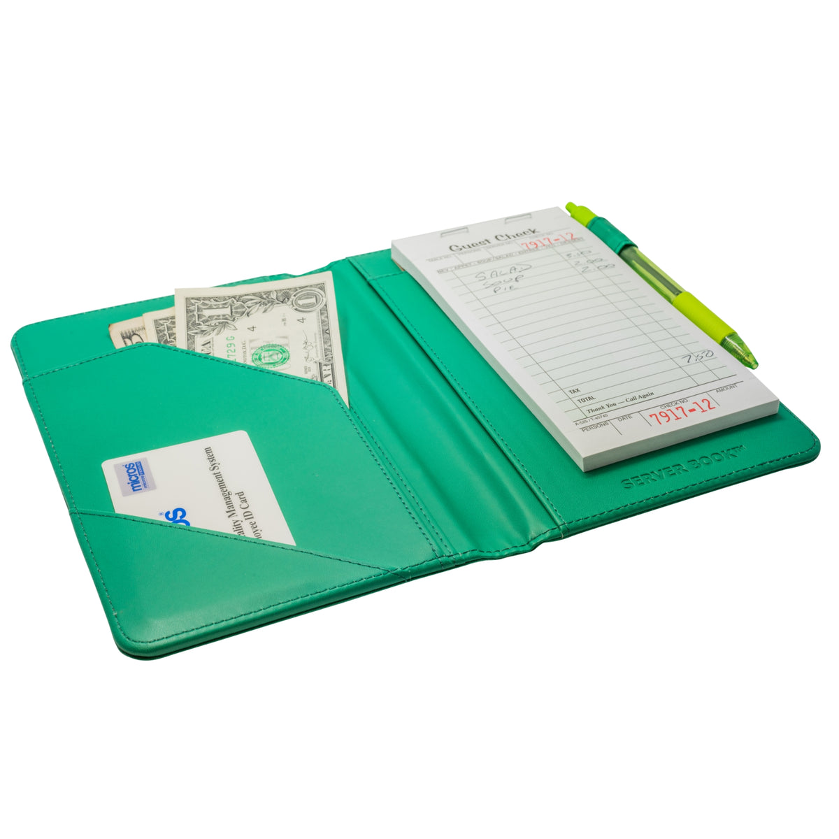 Server Book Brand Server Organizer in Irish Green for St. Patty's Day ...